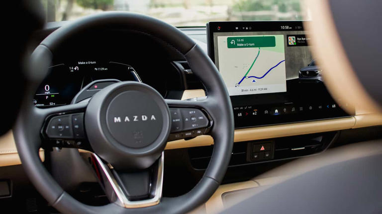 Mazda says big screens aren't more distracting than buttons