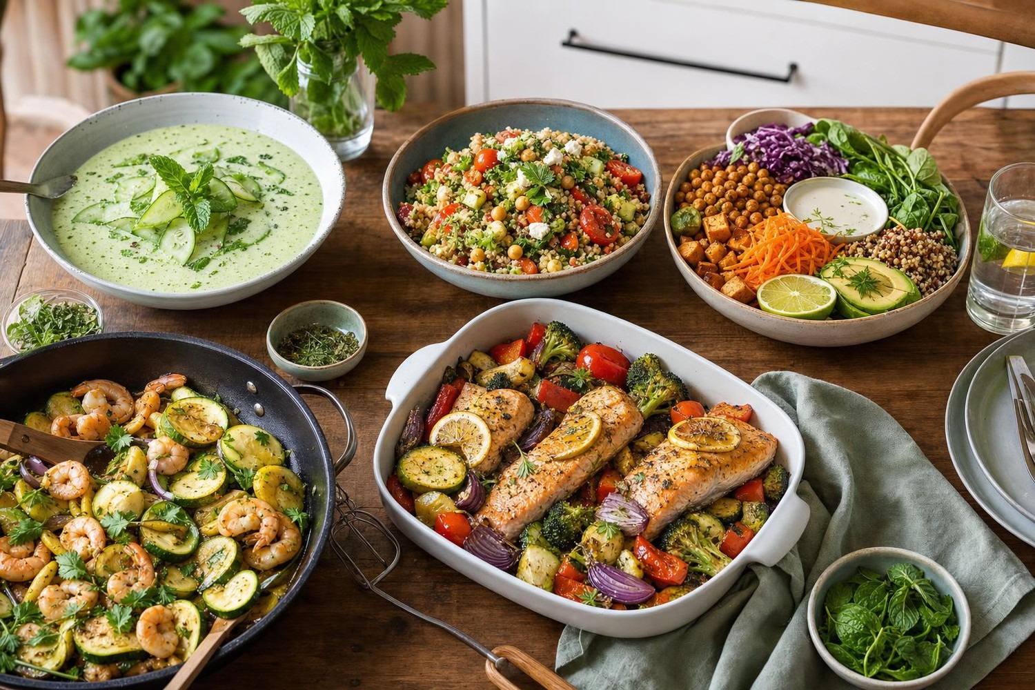 Ce jeudi, ces 12 recettes légères prêtes en 1 h max évitent le dîner ...