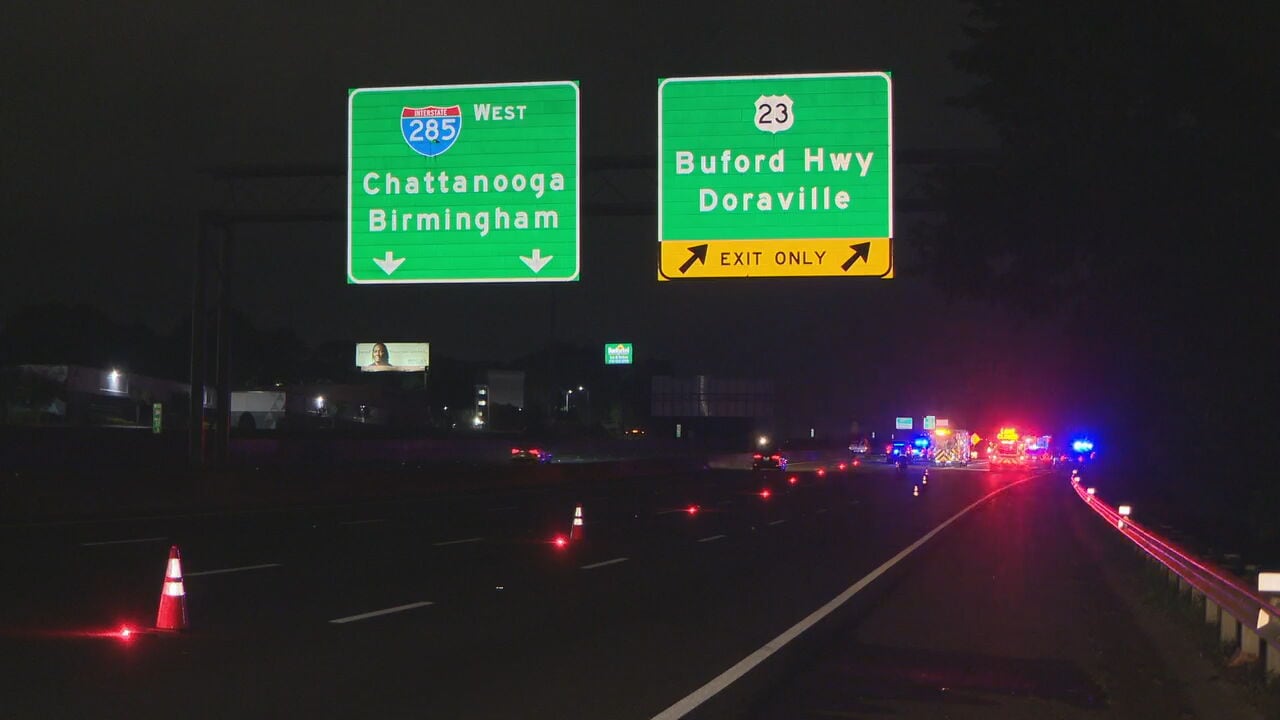Police activity shut down I-285 lanes near Buford Highway