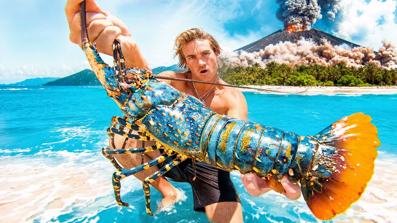 Surviving on a volcano island: The quest for giant rainbow lobsters