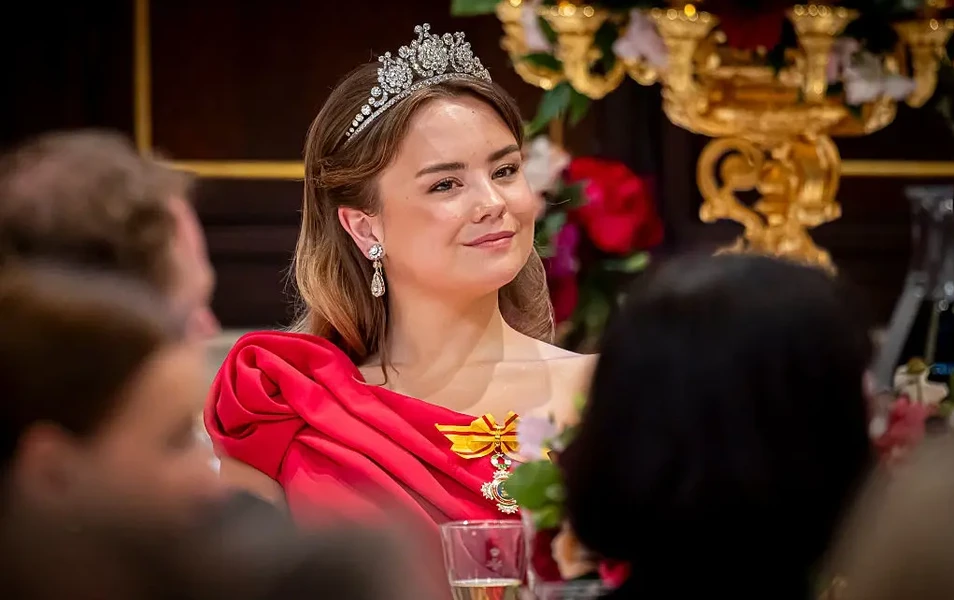 Princess Ariane debuts tiara at Japanese state banquet
