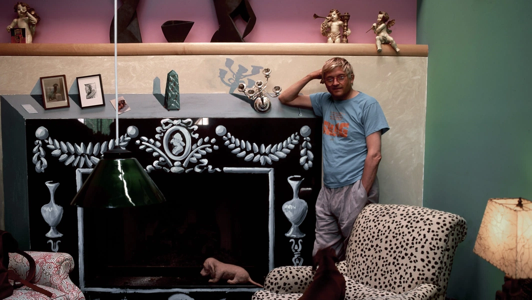 David Hockney’s vibrant Hollywood Hills home