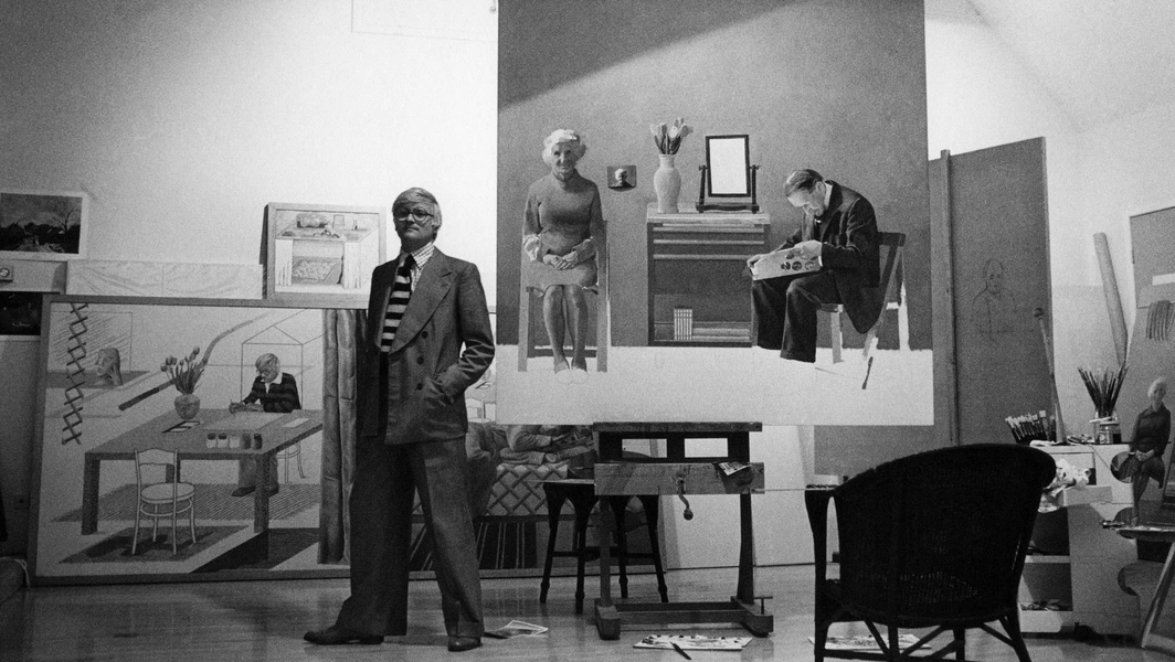 David Hockney’s vibrant Hollywood Hills home