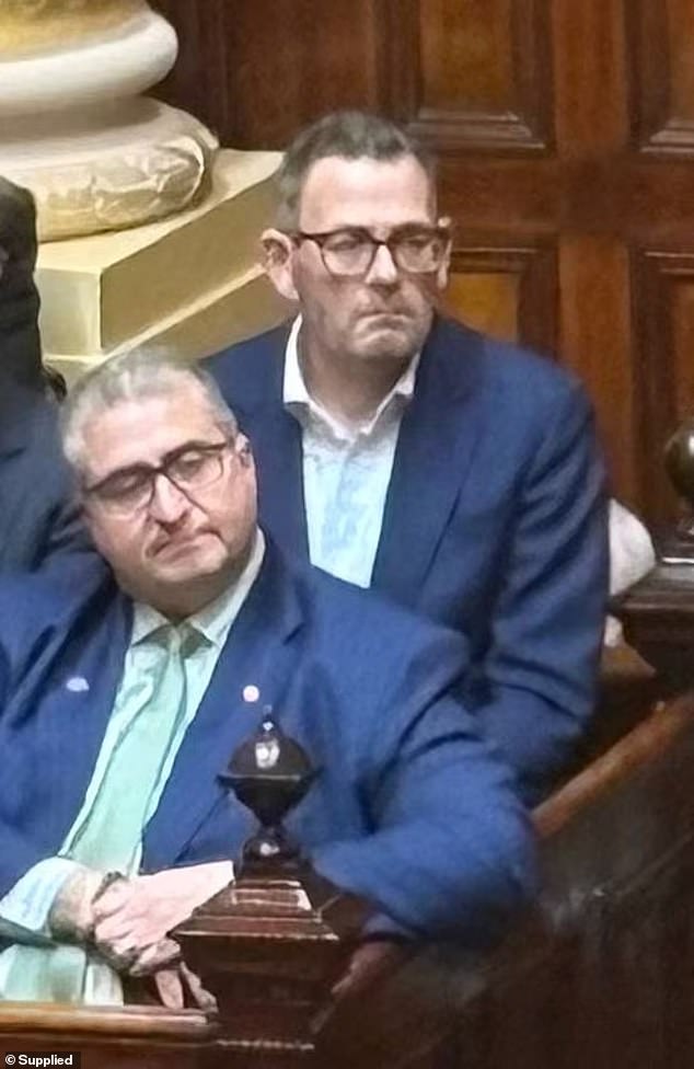 Sombre-looking Dan Andrews makes his first public appearance in months ...