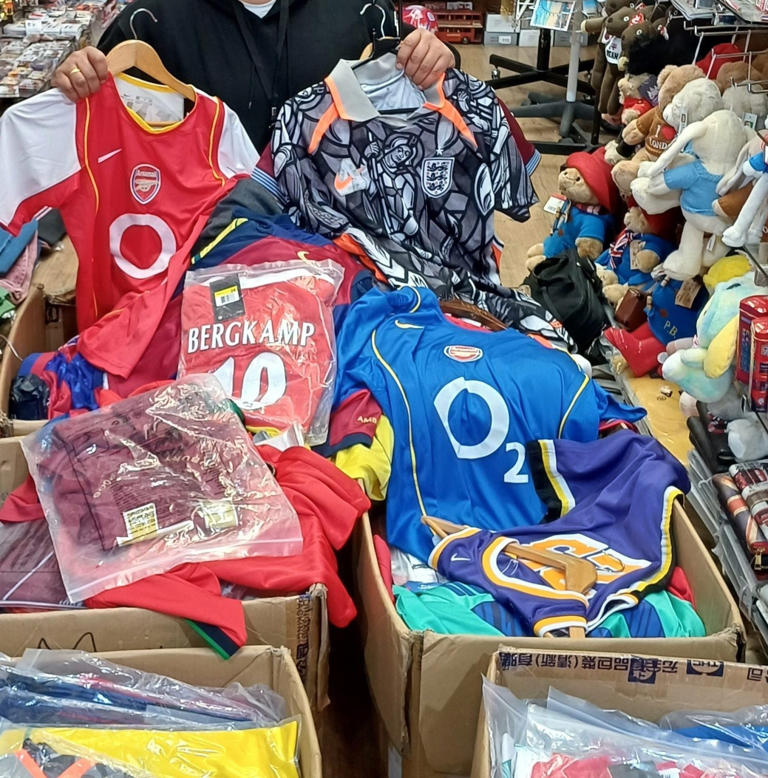 Fake football shirts and kits worth £775,000 seized from traders in Camden