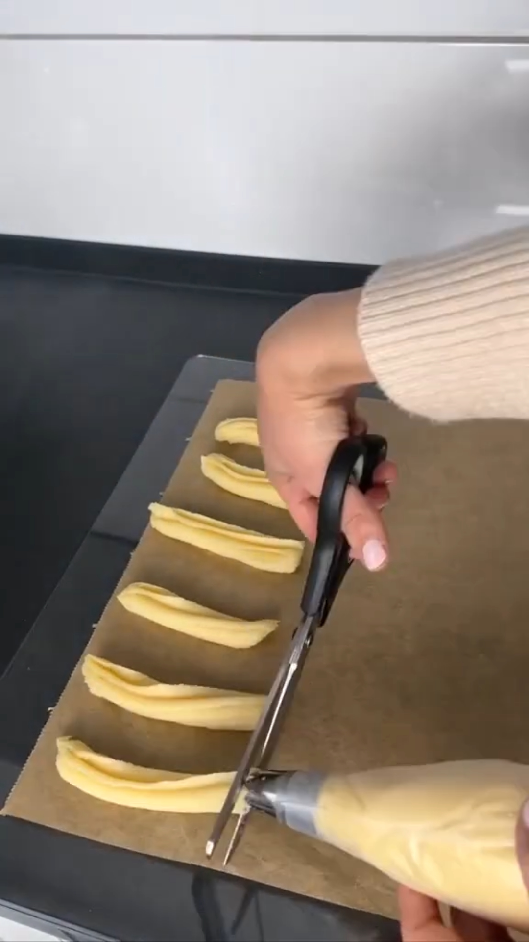 Different flavors of churros freshly made part 1