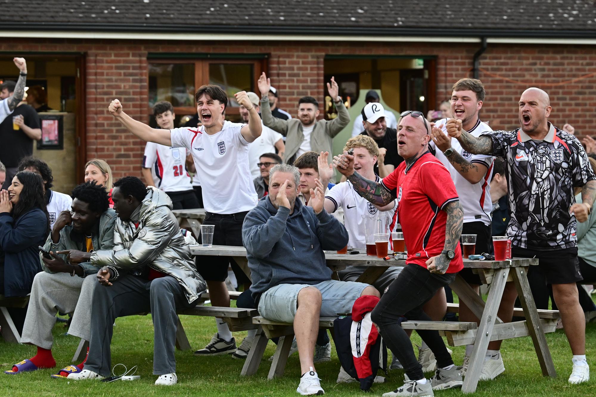 Gallery: 25 photos show hundreds of England fans enjoying huge win ...