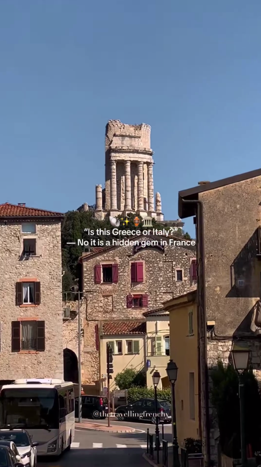 Ancient Roman wonder overlooking the French Riviera