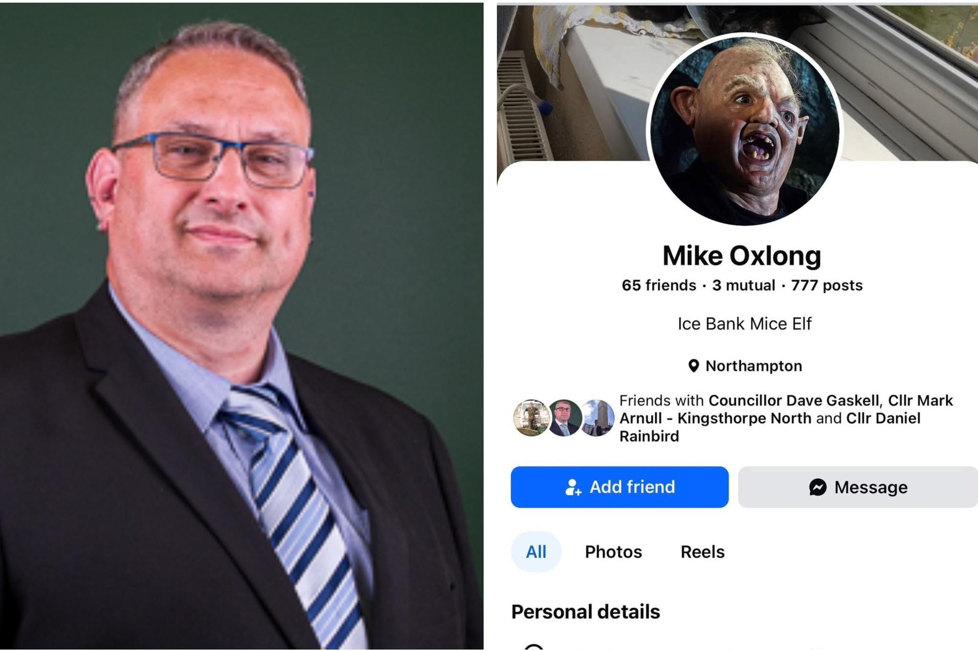 Northampton Reform councillor challenged over 'Mike Oxlong' Facebook ...