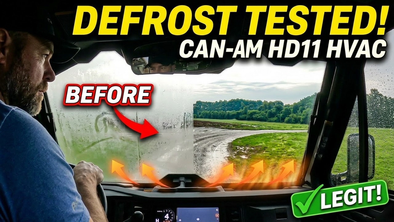2026 Can-Am HD11 cab leak test does the new HVAC system really work?
