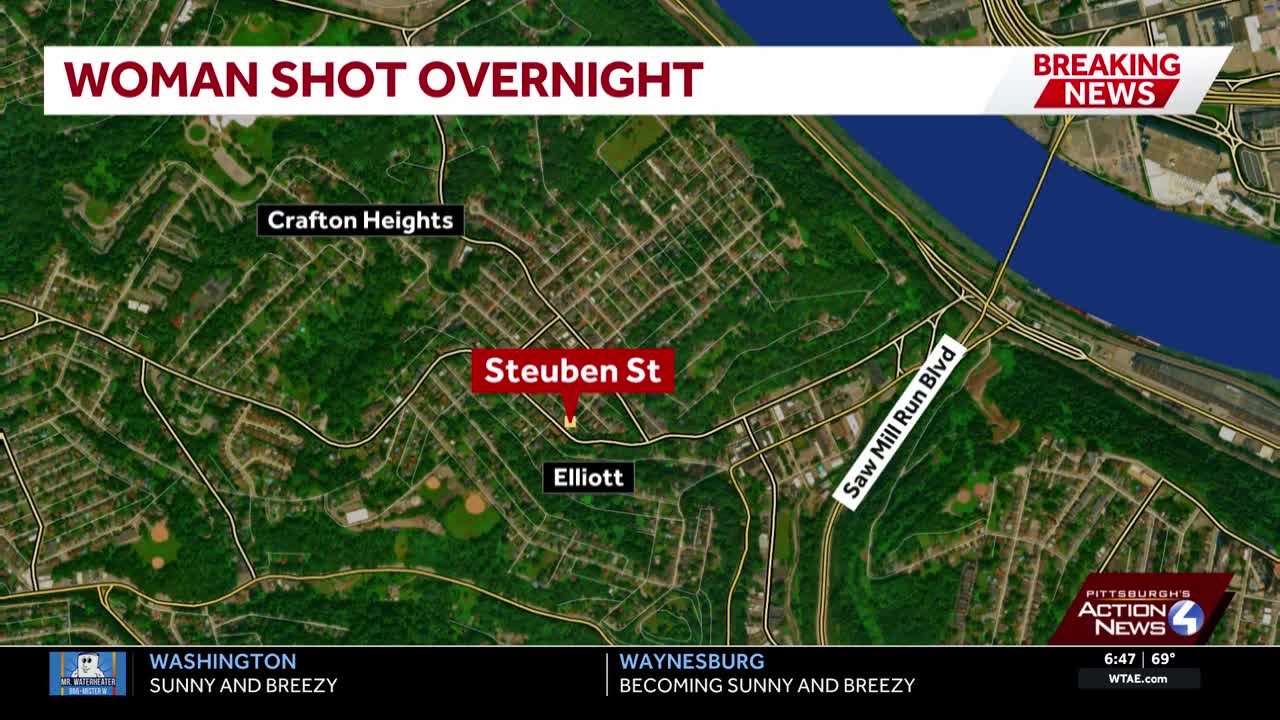 Woman shot in Pittsburgh | 2 people being questioned