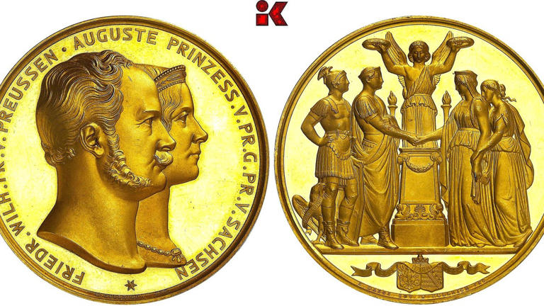 Goldenes Konterfei der Kaiserin aus Weimar kommt bei Auktion unter den ...