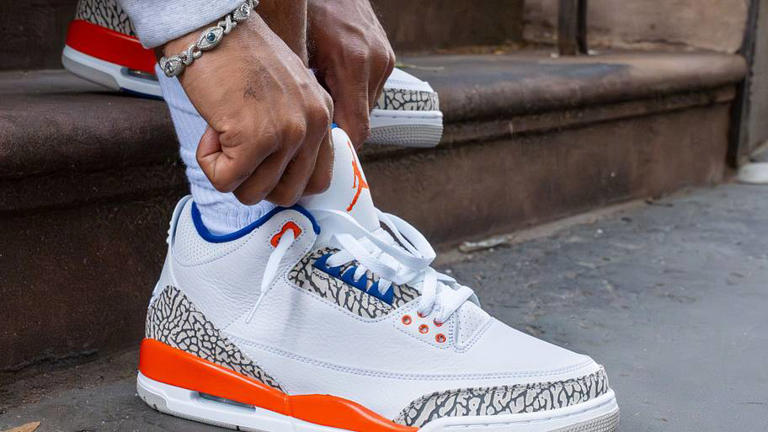 The Air Jordan 3 'Knicks' pre-order opens today