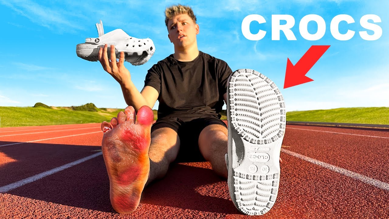 Athlete competes in Olympic sports while wearing Crocs