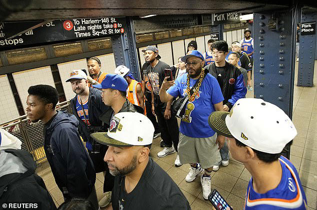 Chaos as Knicks fans line up overnight and break through barriers for ...