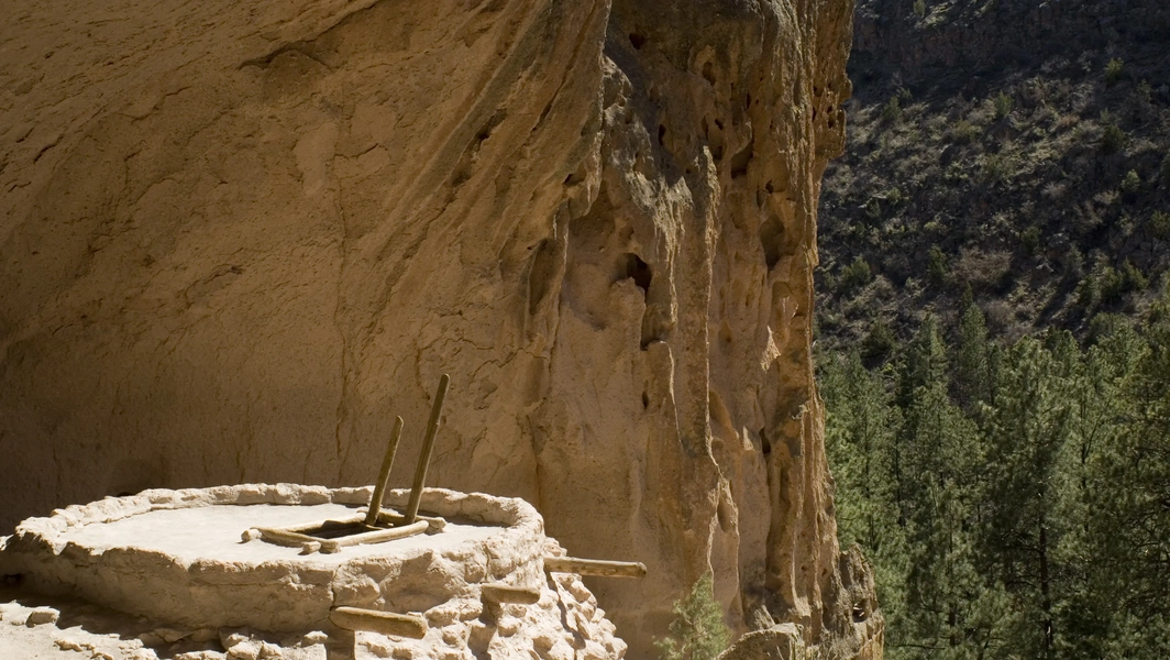 Ancient ruins and dark skies of New Mexico