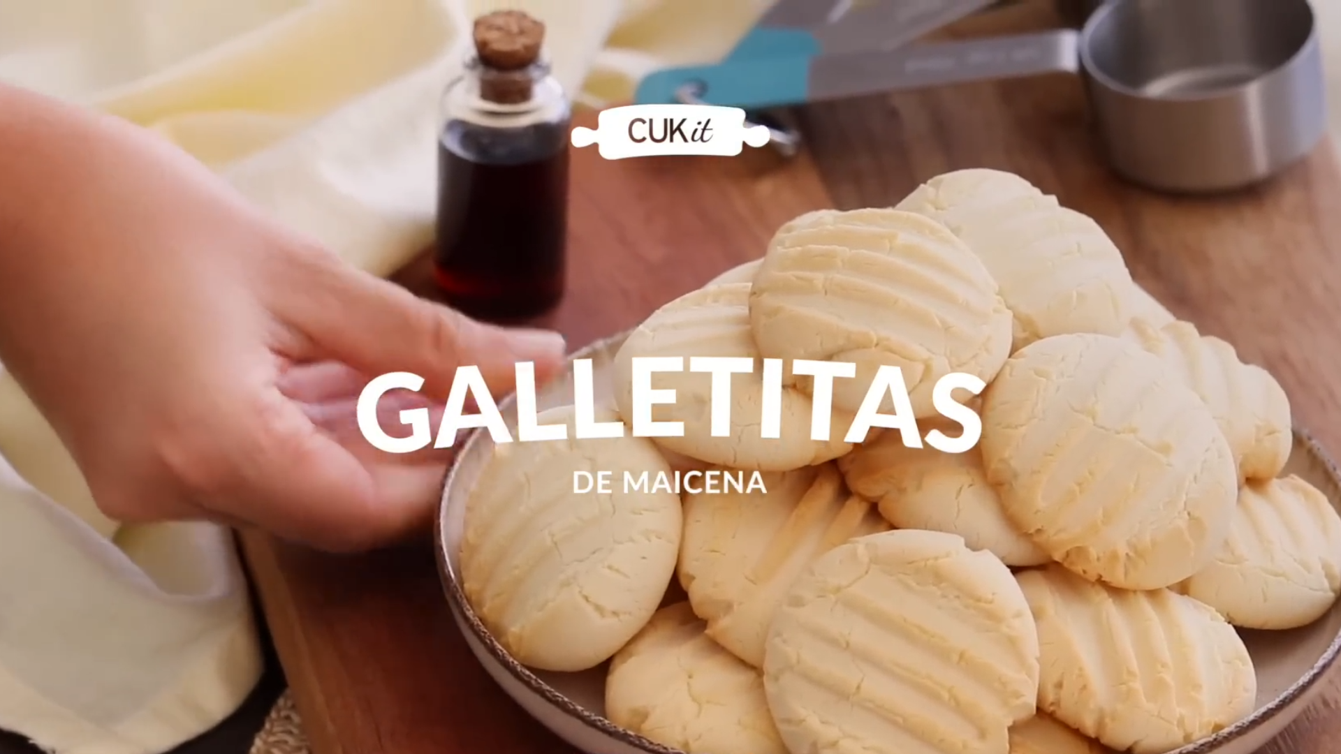 Galletas de maicena receta fácil con solo 4 ingredientes