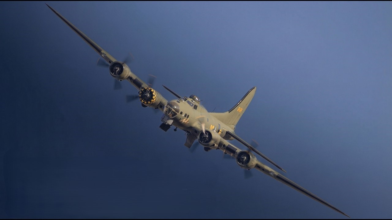 Watch a B-17 join up with a Lancaster - "Two icons share the same sky"