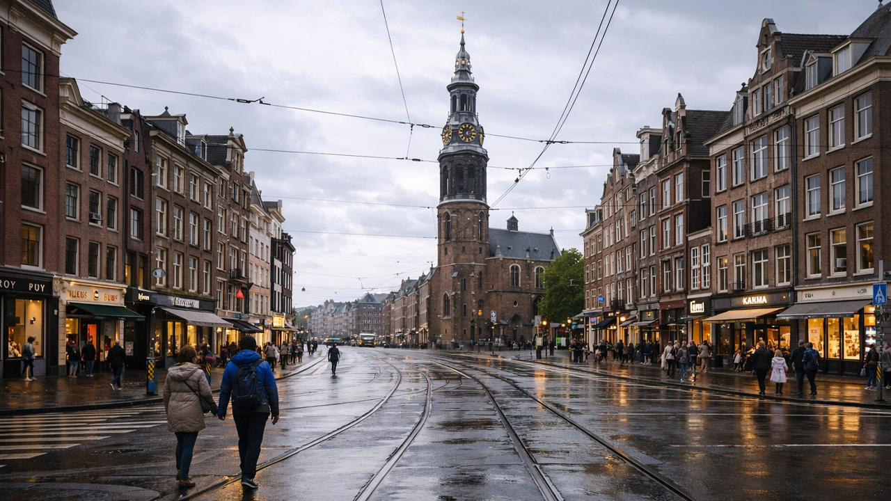 What makes Amsterdam feel so calm after rain