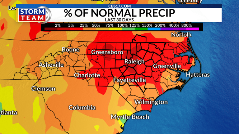 Drought worsens again across NC as exceptional conditions spread in ...