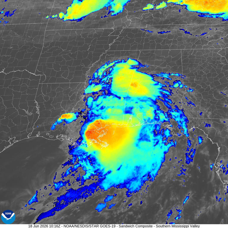Mississippi faces tornado, flood risks as Arthur moves through