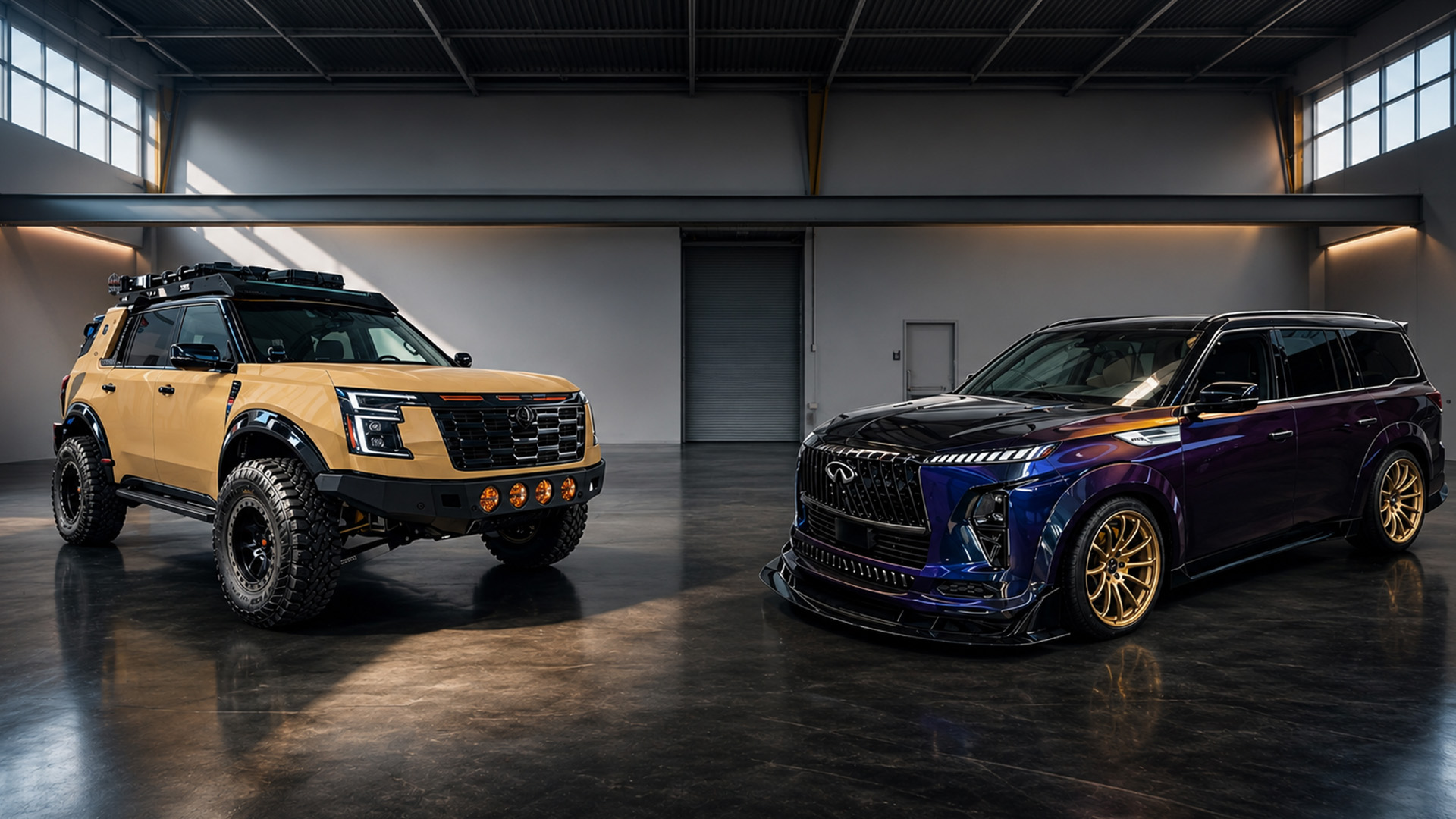 Which SEMA build wins? Dune Patrol or QX80 R-Spec
