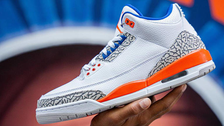The Air Jordan 3 'Knicks' pre-order opens today