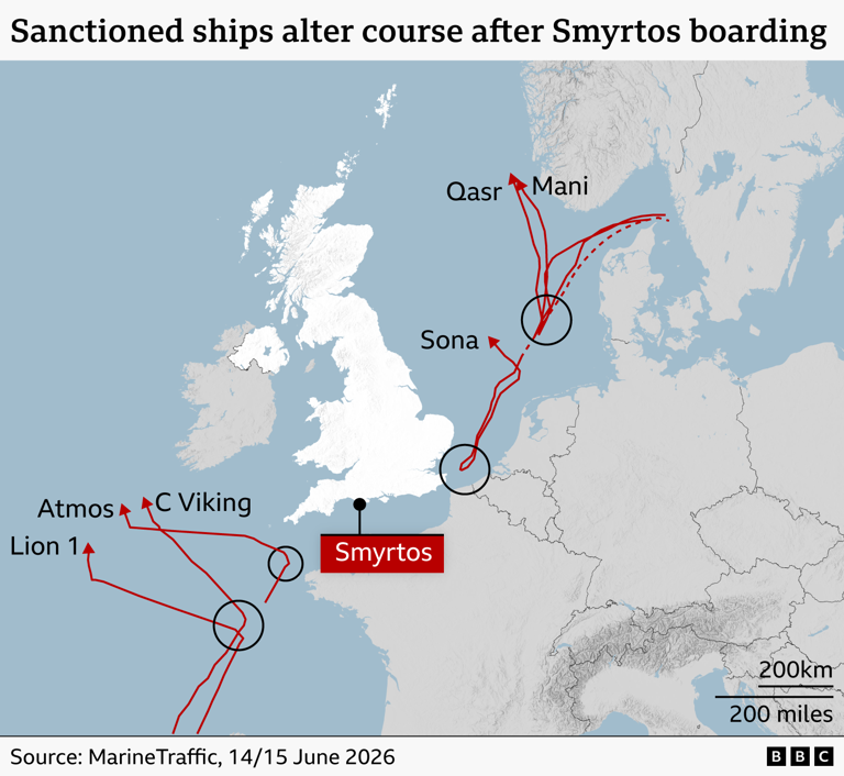 First shadow fleet vessel enters Channel since Smyrtos boarding