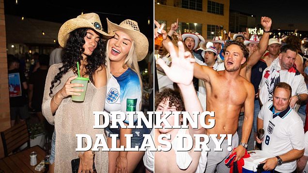 England fans take over Dallas ahead of World Cup opener