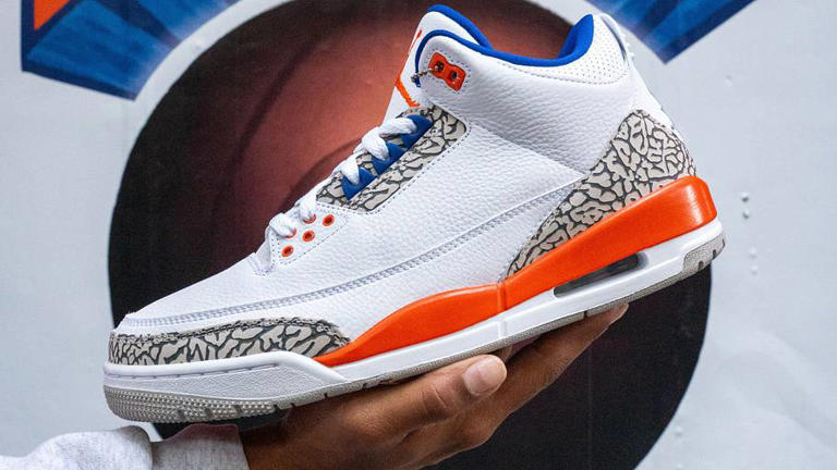 The Air Jordan 3 'Knicks' pre-order opens today