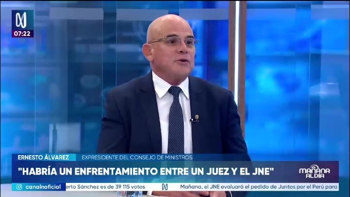 Ernesto Álvarez cuestiona demanda de amparo de Juntos por el Perú por ...