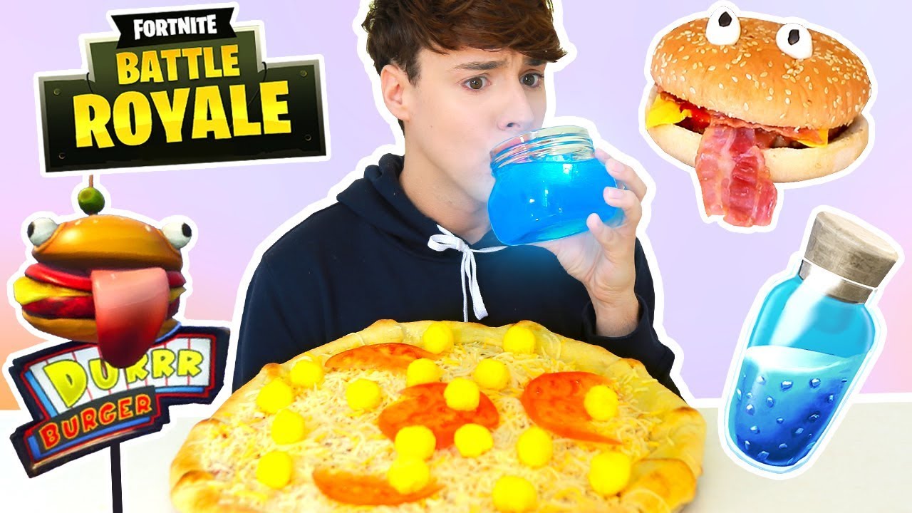 Eating only video game inspired items from Fortnite for a day