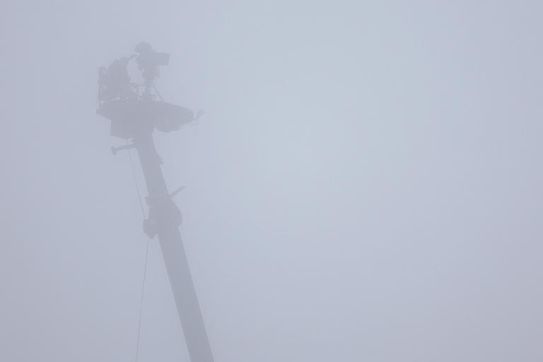 Photos: Shinnecock Hills disappears in fog, suspends 2026 US Open first ...