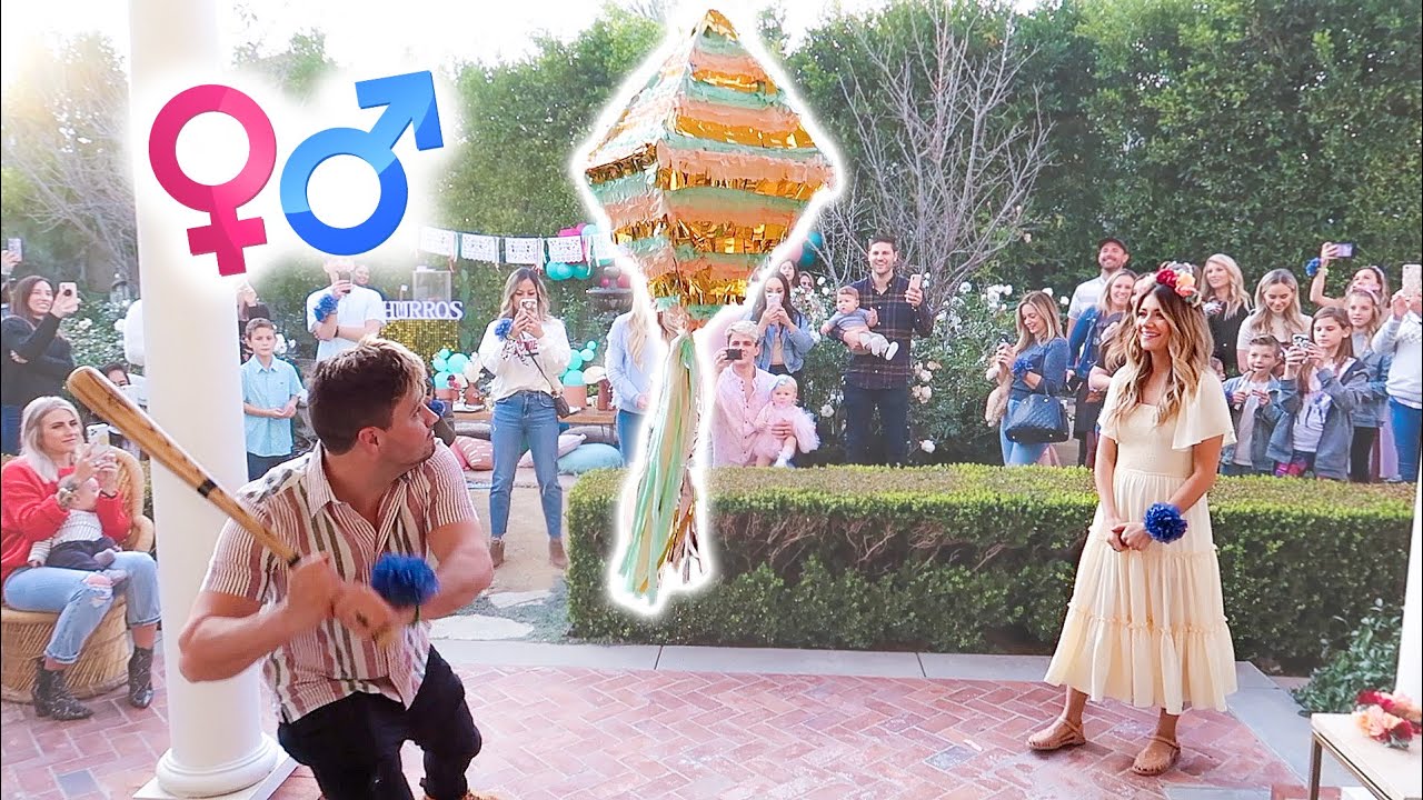 Family hosts a massive party to reveal new baby's gender