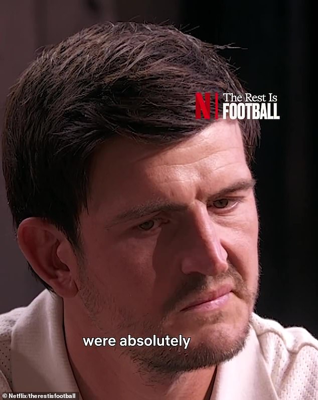 The awkward moment Harry Maguire squirms on Gary Lineker's Netflix show ...