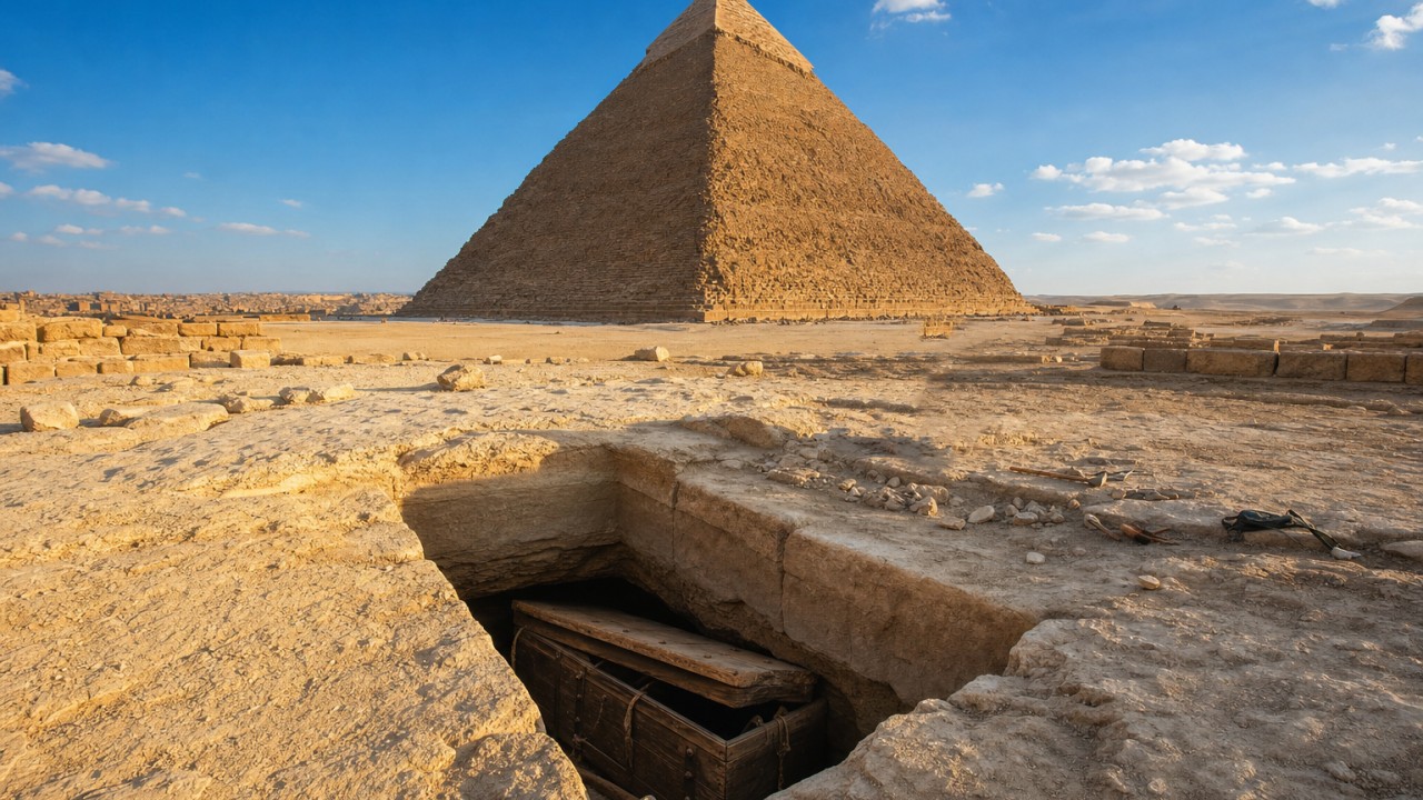 Giza's forgotten pyramid had a sealed box hidden for 4,500 years