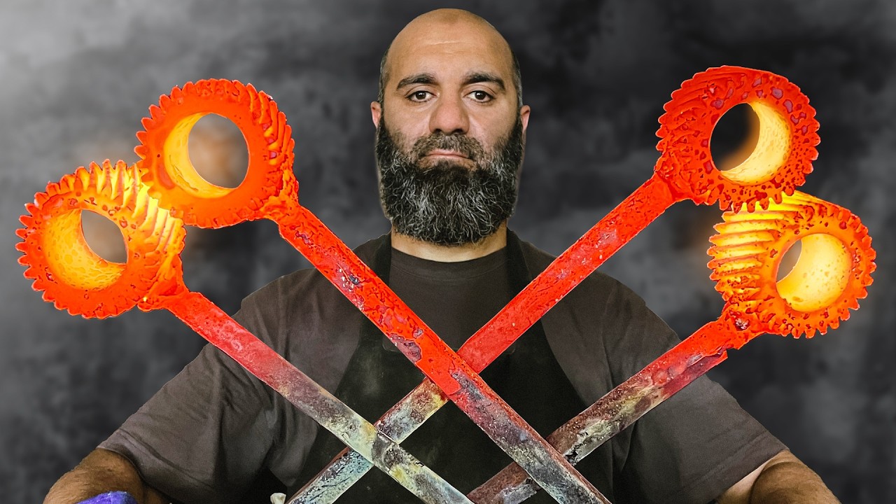 From rusted differential gears to a razor-sharp blade
