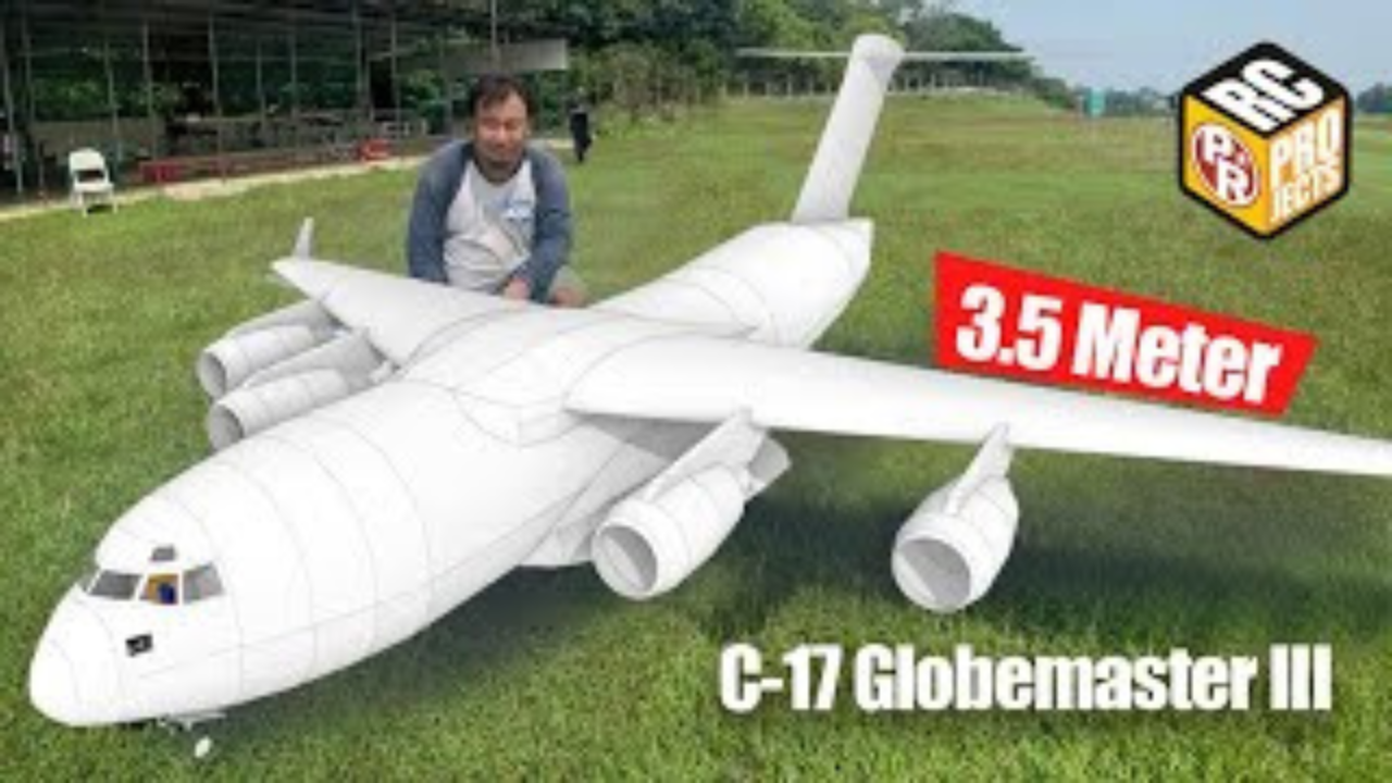 Build not so giant C-17 foam RC plane part 1 3D modelling