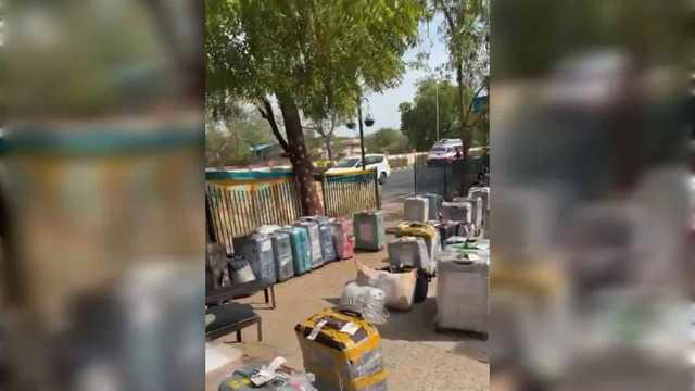 Viral video shows Haj luggage left on Ahmedabad roadside