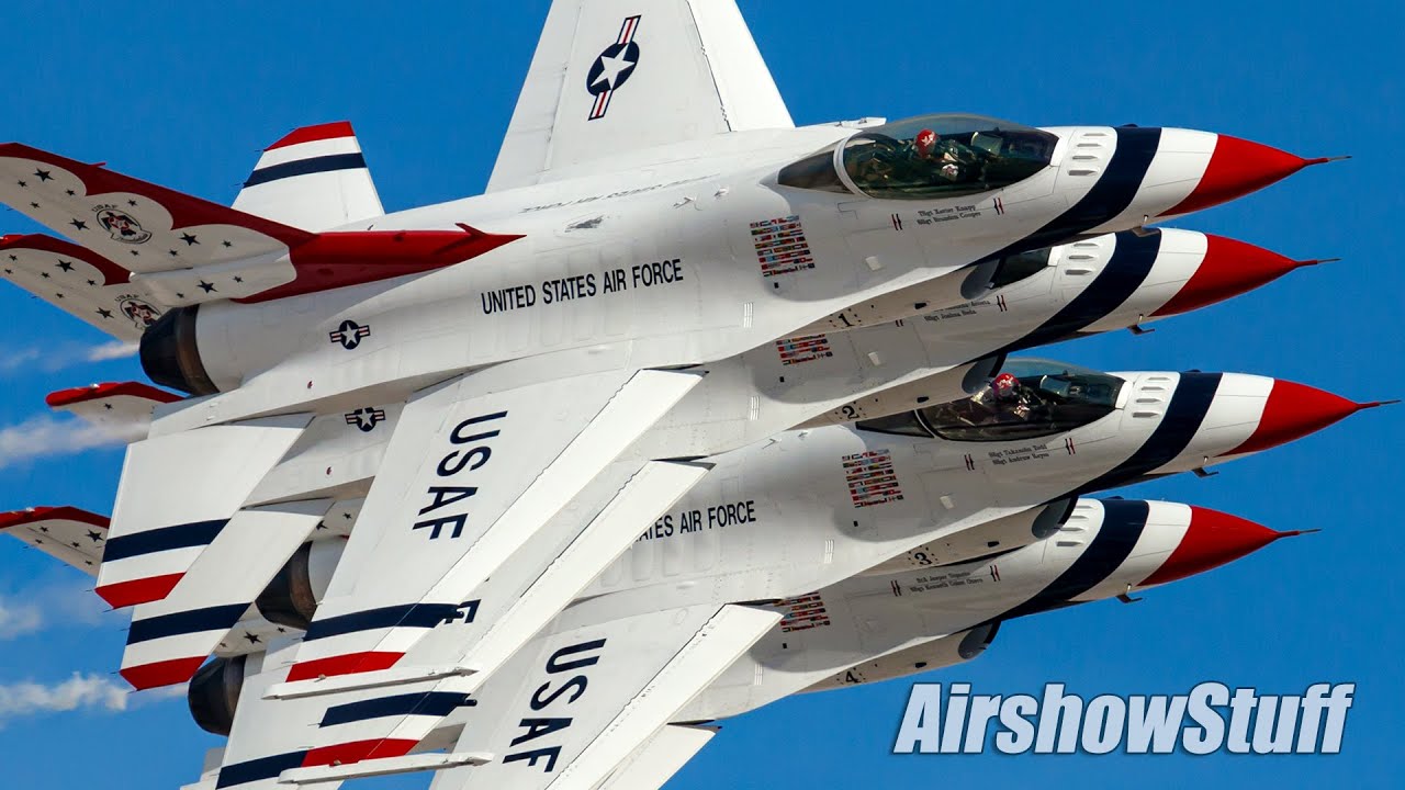 Watch USAF Thunderbirds tear the sky apart - "Final show goes all out"