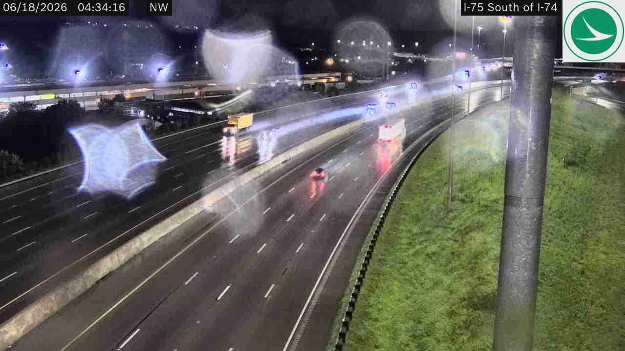 I-75 NB reopened at I-74 after flash flooding along the interstate ...