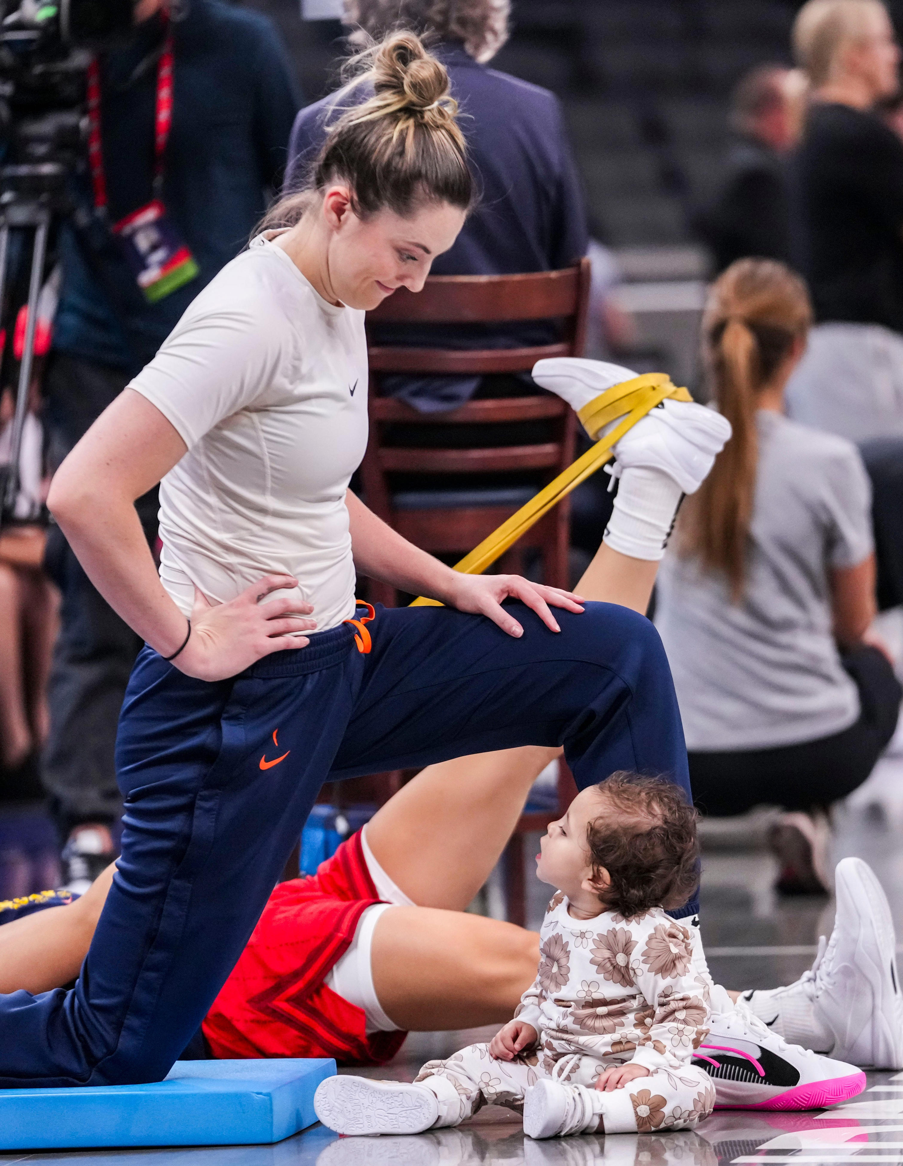 She changed her baby, then won gold. A generation of athletes are ...