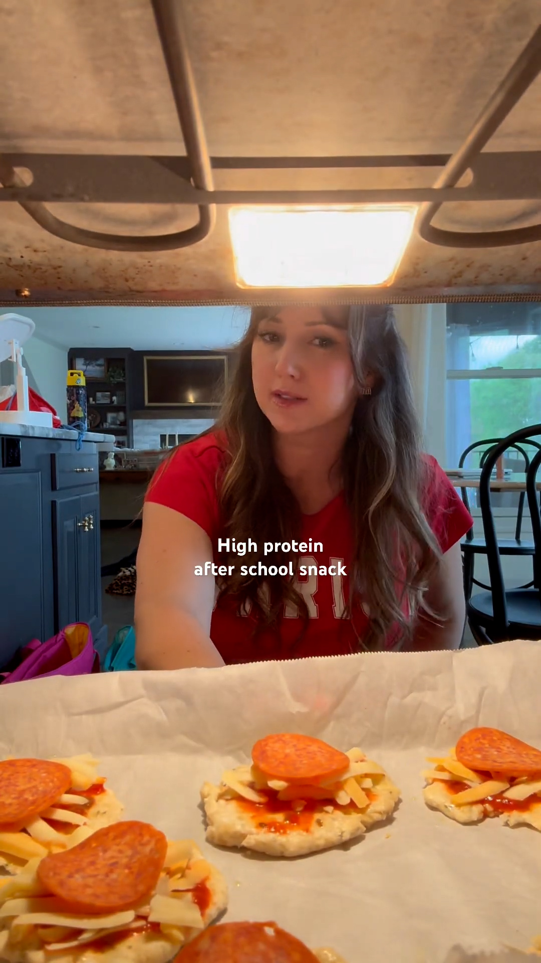After school mini pizza bites with extra protein everyone will enjoy
