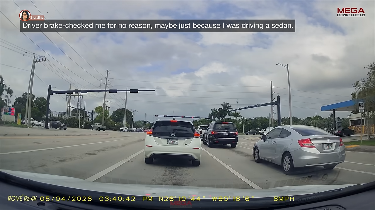 This driver turned the road into a personal circus