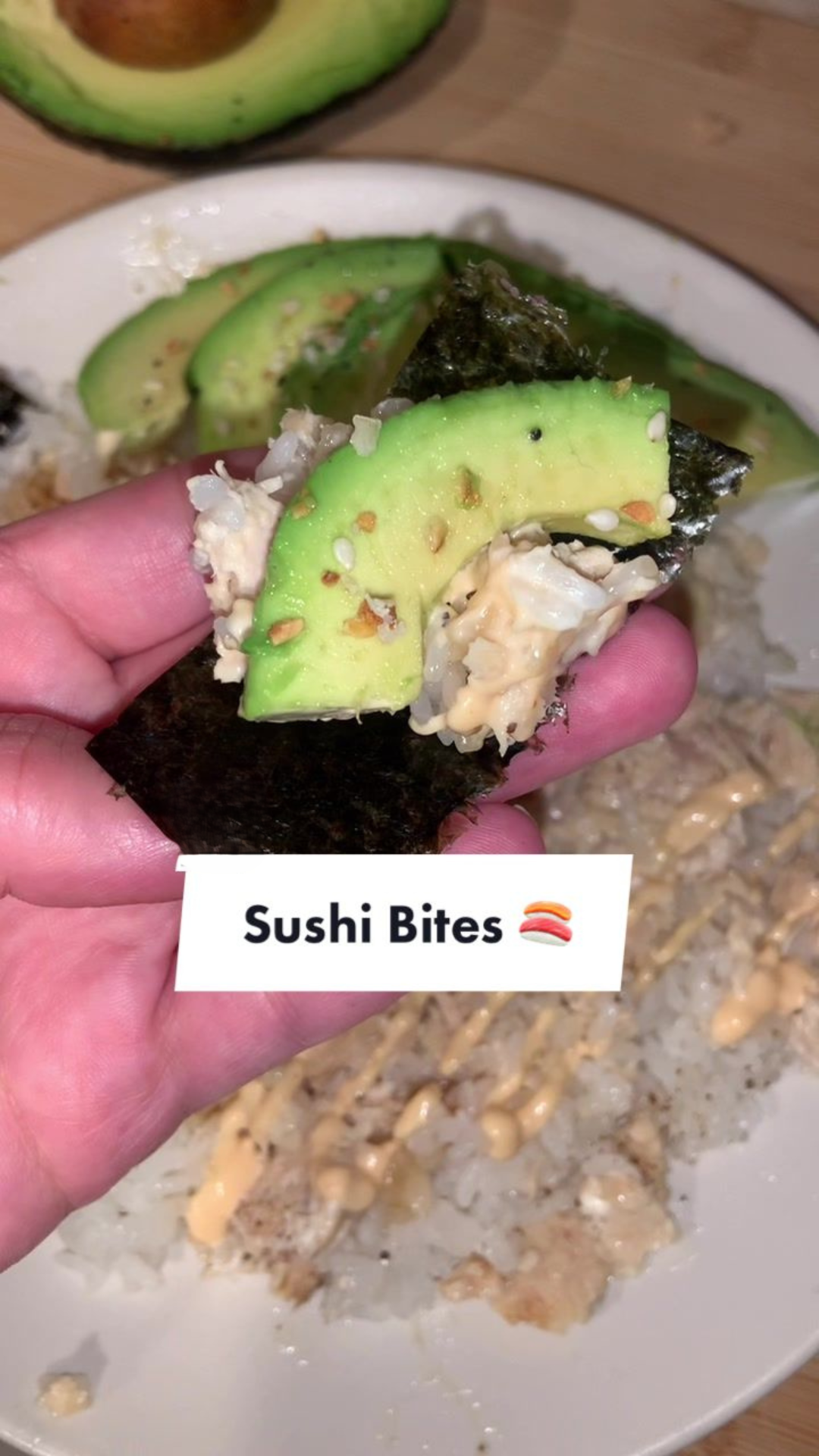 Mini tuna sushi bites inspired by a popular rice recipe