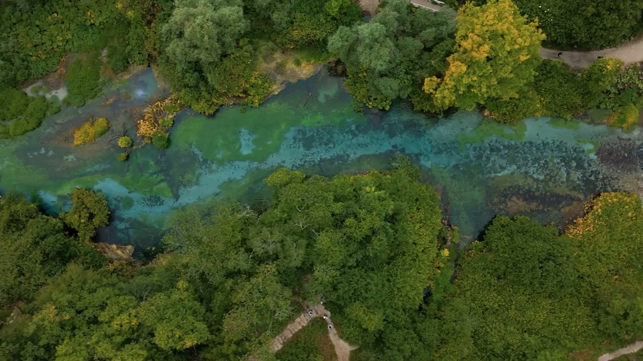 Drone view reveals Albania’s mesmerizing Blue Eye spring