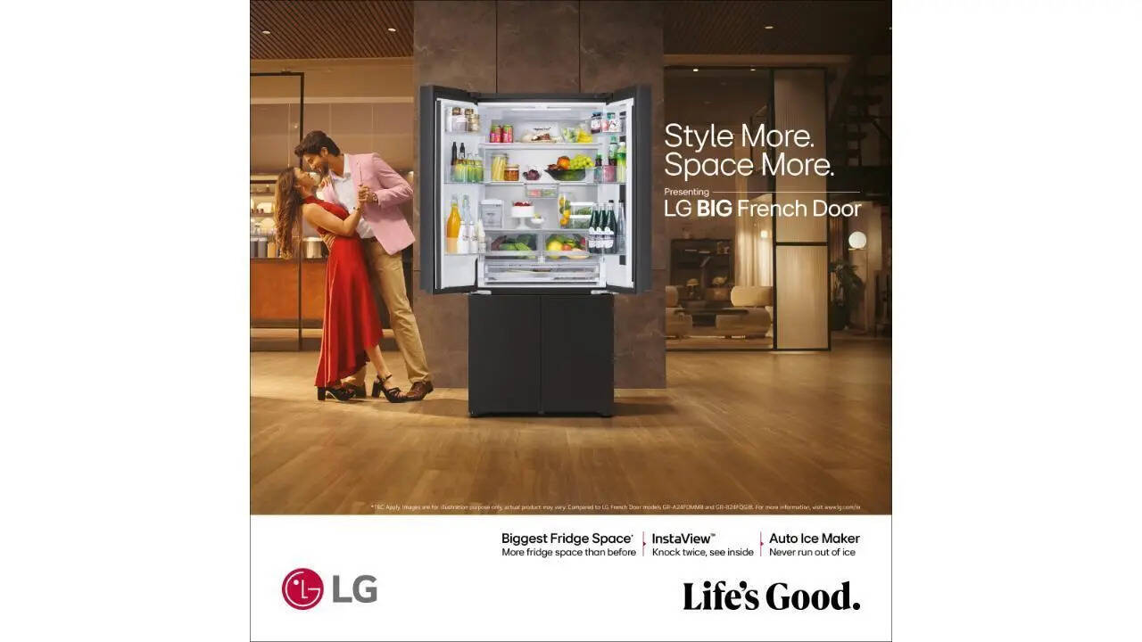 LG unveils French door refrigerators with auto ice maker in India ...