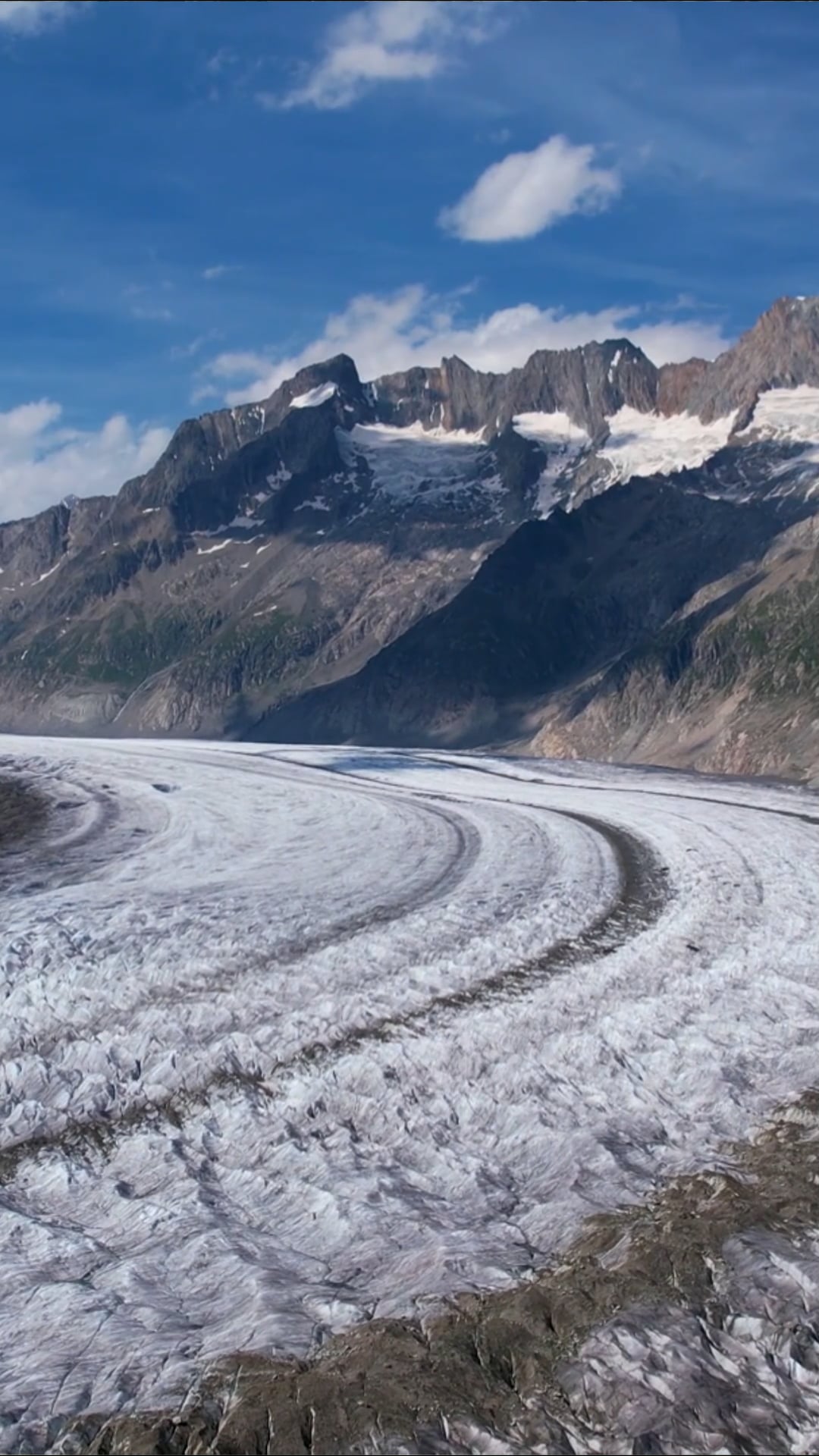 Aletsch Glacier, Switzerland: Drone views of alpine majesty