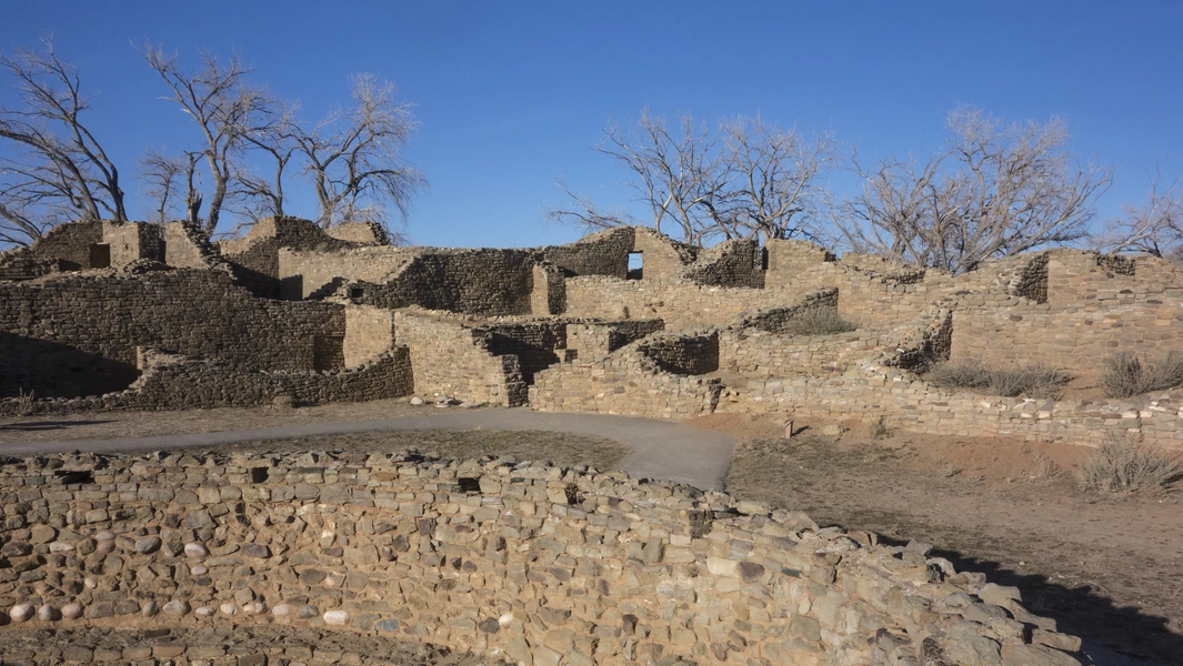 Ancient ruins and dark skies of New Mexico