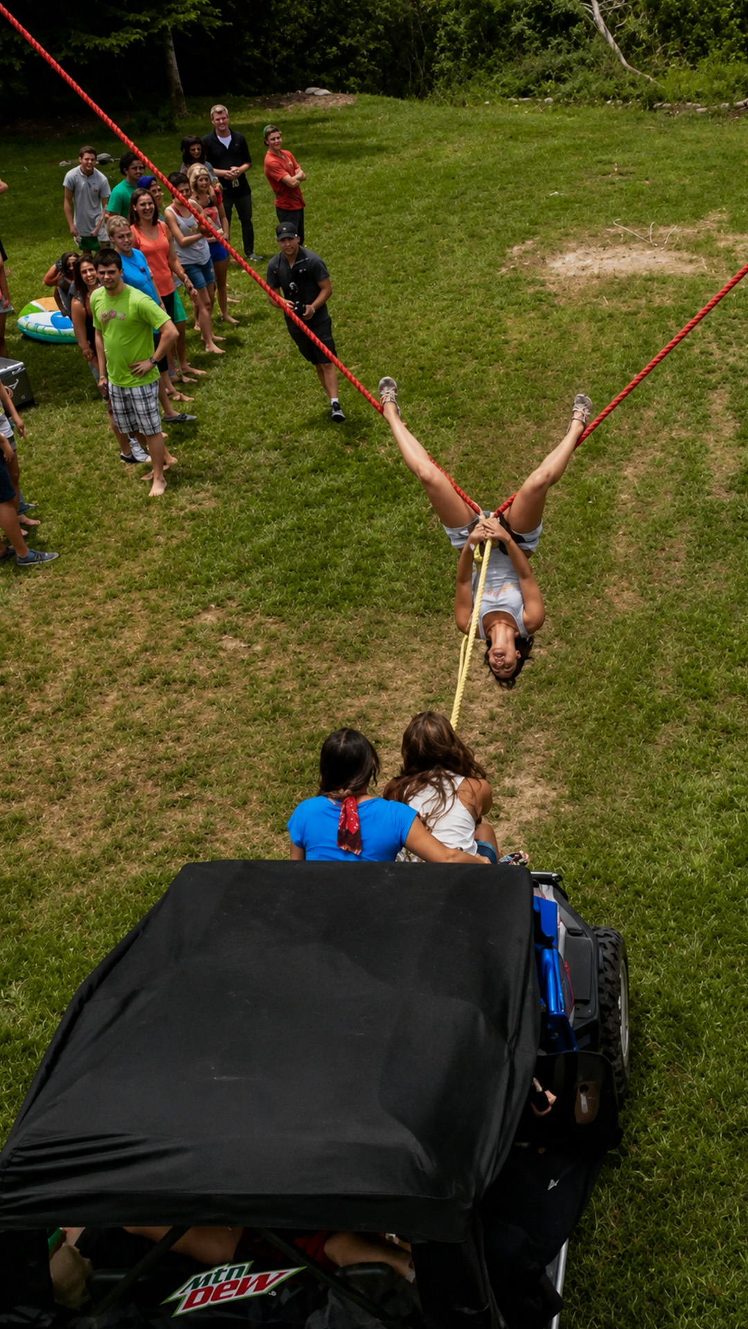 How this upside down slingshot ride was captured